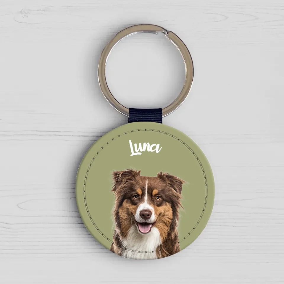 Pet portrait - Personalised Keychain – Pet Printed UK